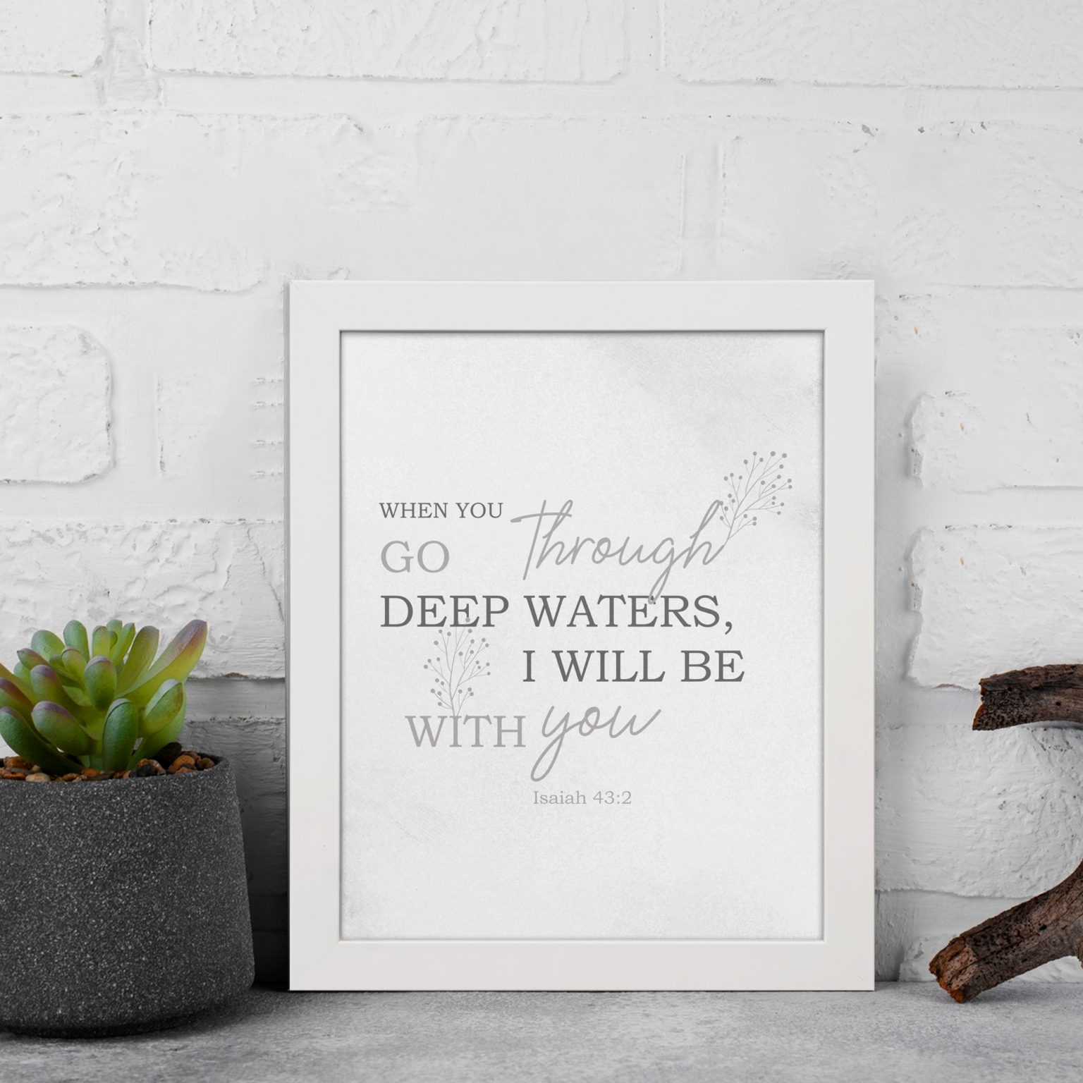 Infidu When You Go Through Deep Waters I Will Be With You Isaiah 43 2 ...