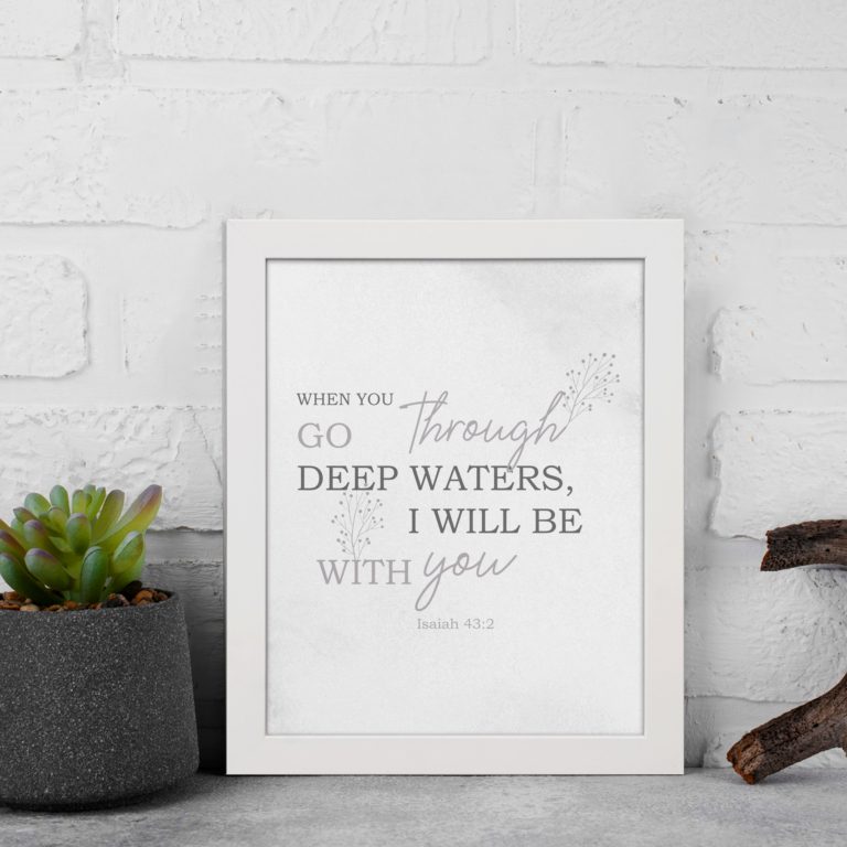 Infidu When You Go Through Deep Waters I Will Be With You Isaiah 43 2 ...