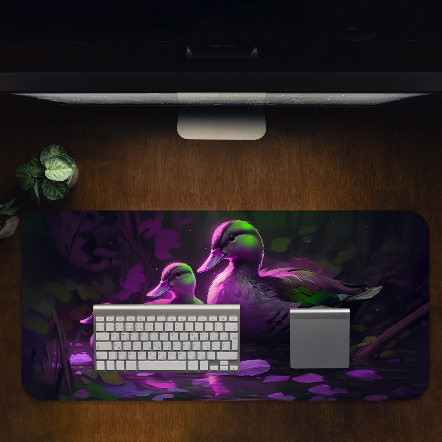 Infidu Artistic Animated Desk Pad - Creative Duck Art - mpd97 - Infidu