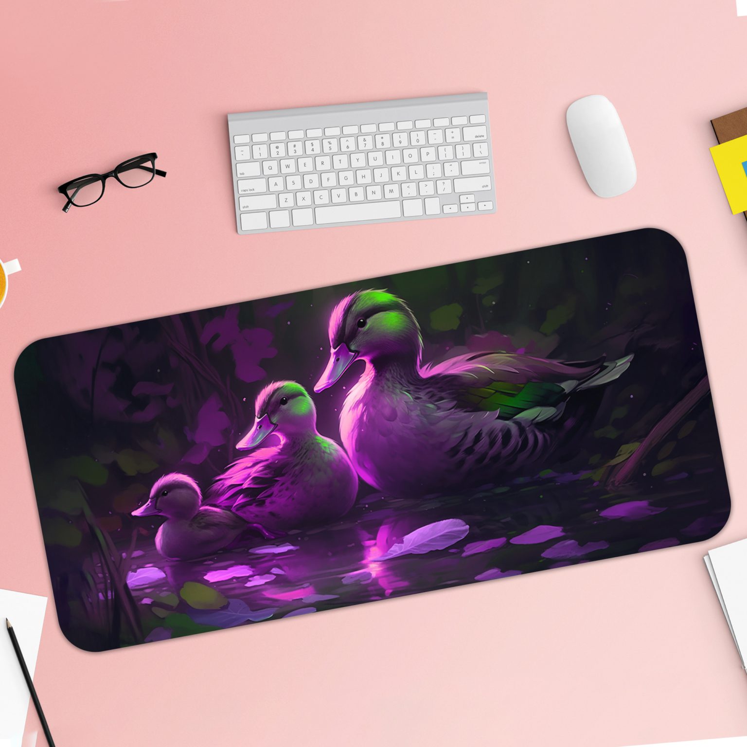 Infidu Artistic Animated Desk Pad - Creative Duck Art - mpd97 - Infidu